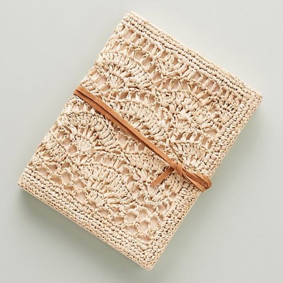 Anthropologie | Office | Nwt Anthro Ula Raffia Journal | Poshmark